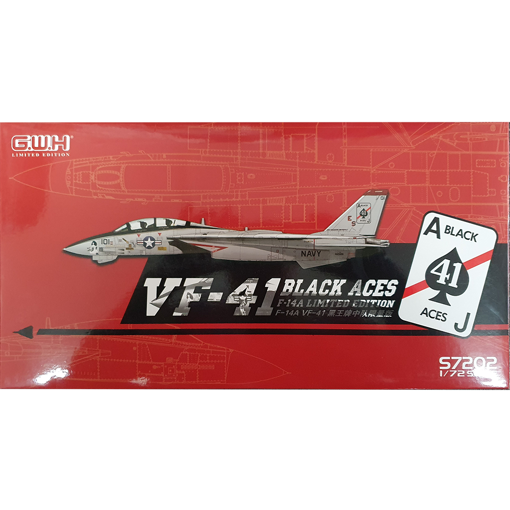 VF-41 Black Aces F-14A Limited Edition 1:72 - Great Wall Models – New ...