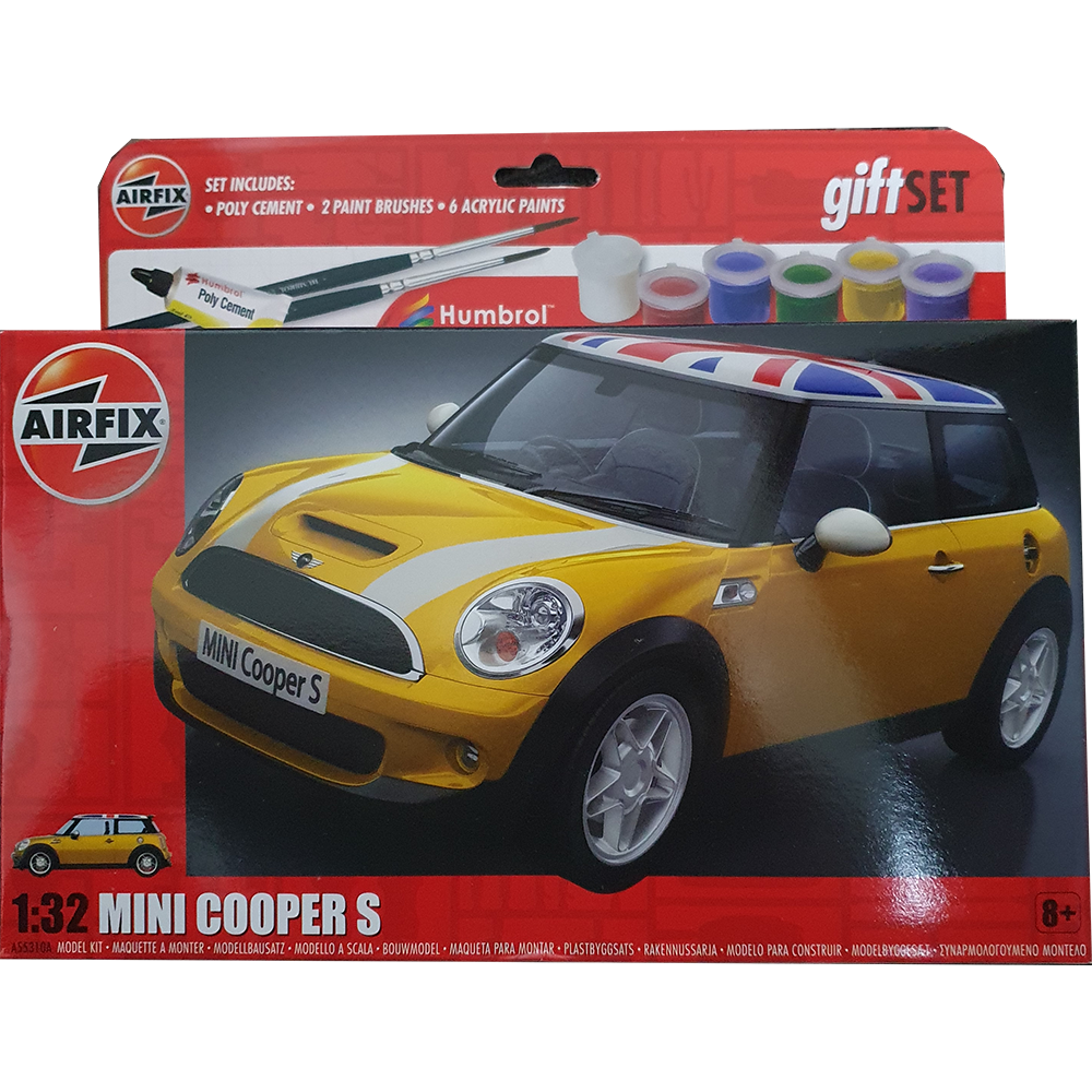 Mini Cooper S 1:32 Large Starter Set - Airfix – New England Models and ...