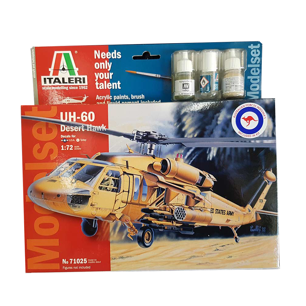 UH-60 Desert Hawk 1:72 - Italeri Aus Decals – New England Models and ...