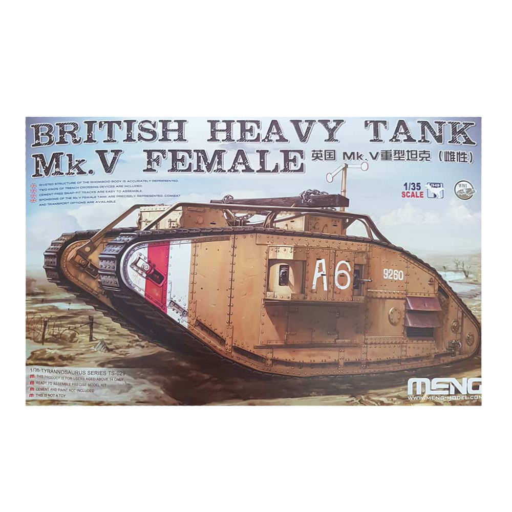 Mark V Female British Tank 1:35 - Meng – New England Models and Hobbies