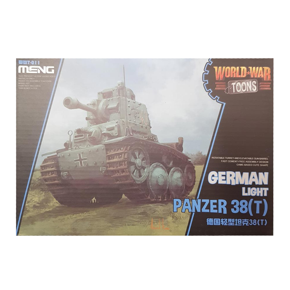 WWToons Light Tank Panzer 38T German - Meng – New England Models and ...